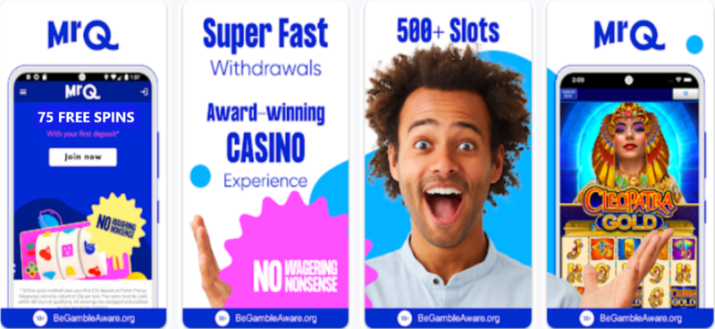 MrQ Promo Code ⭐ Get 75 Free Spins with No Wagering